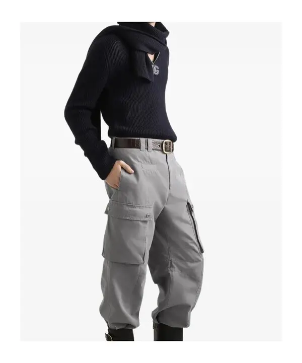 Dolce & Gabbana Ribbed Zip-up Roll Neck Pullover