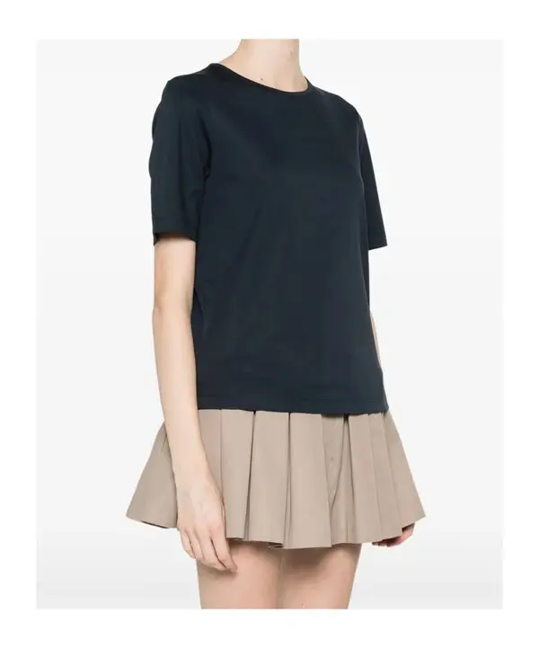 Herno Crewneck Short-sleeve T-shirt With Side Snap Detailing - Black