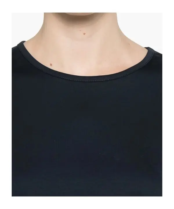 Herno Crewneck Short-sleeve T-shirt With Side Snap Detailing - Black