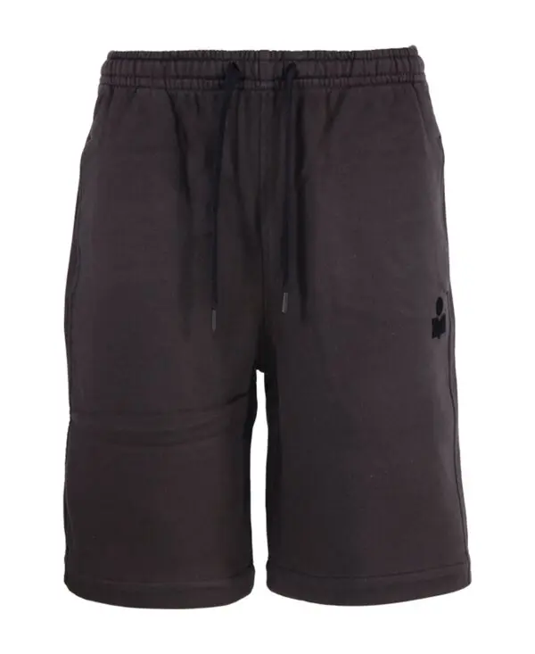 Isabel Marant Étoile Logo Embroidered Drawstring Shorts - Black