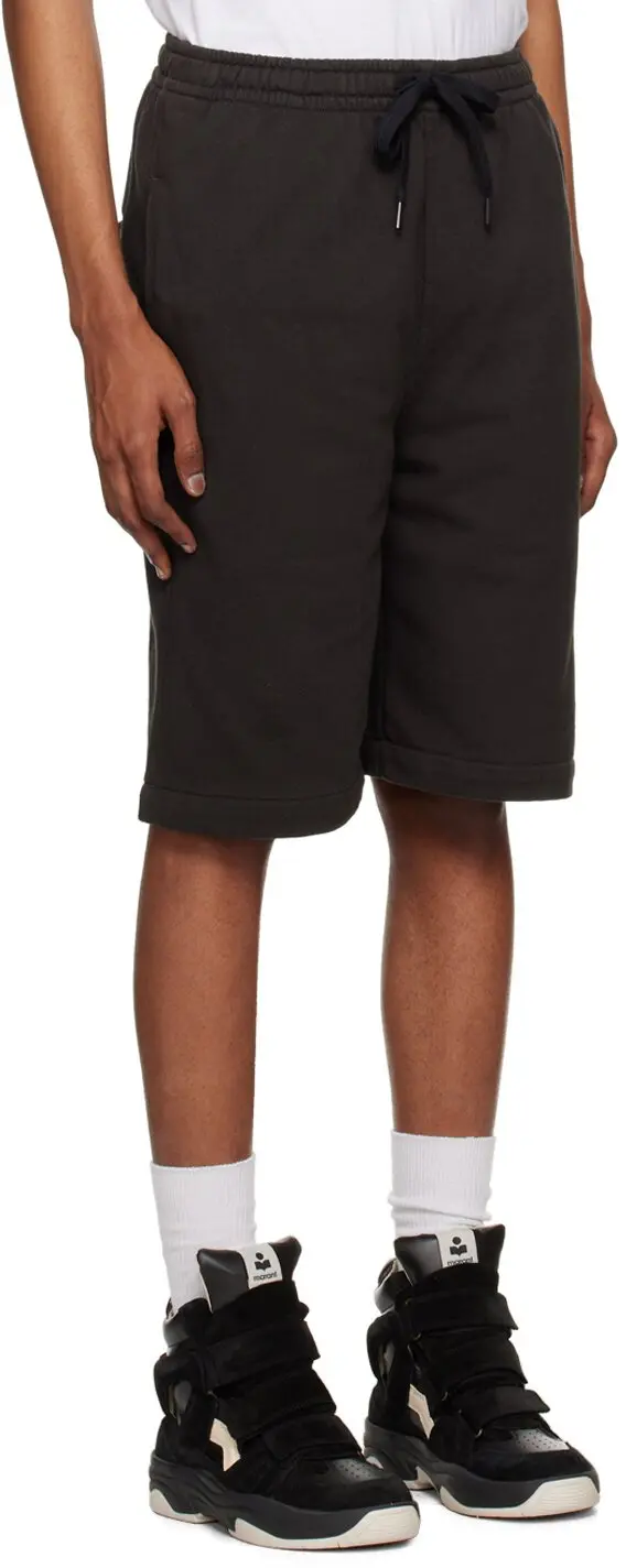 Isabel Marant Étoile Logo Embroidered Drawstring Shorts - Black