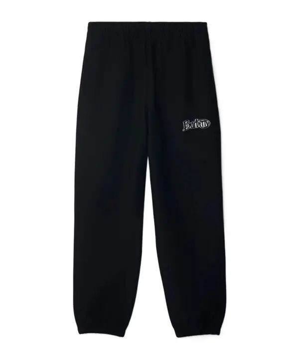 Burberry Logo Printed Jogging Pants - Coal