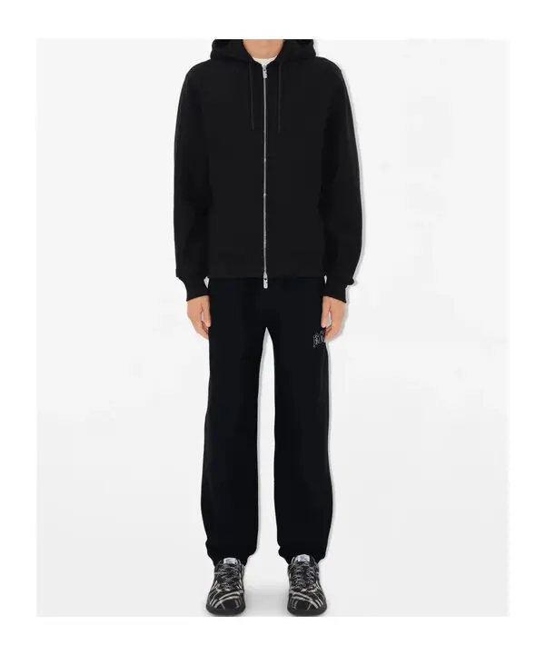 Burberry Logo Printed Jogging Pants - Coal