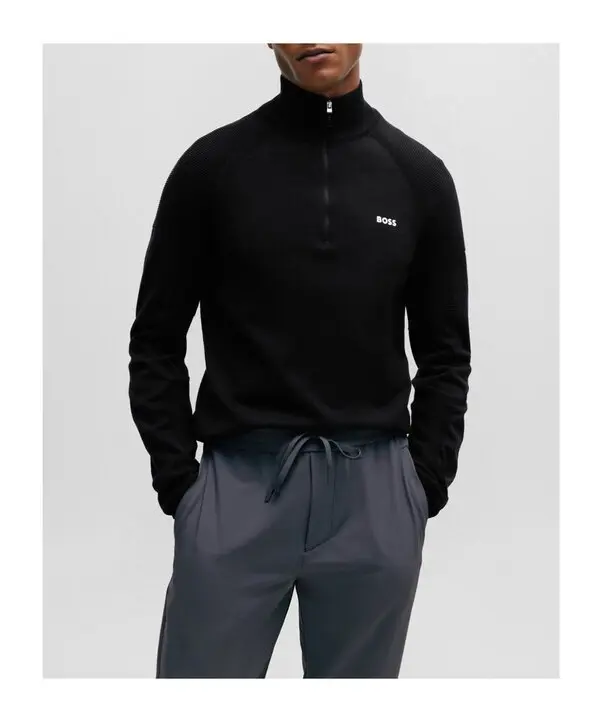 Hugo Boss Half-zip Knitted Jumper
