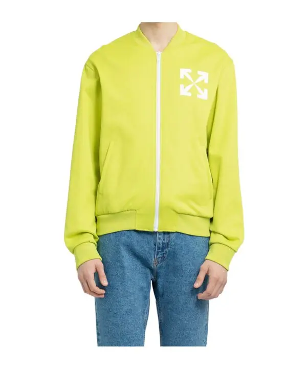 Off-White Arrow Print Track Jacket - Yellow