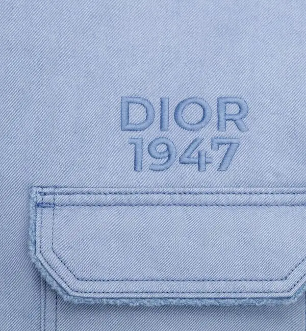 Dior 1947 Logo Embroidered Long-sleeved Overshirt