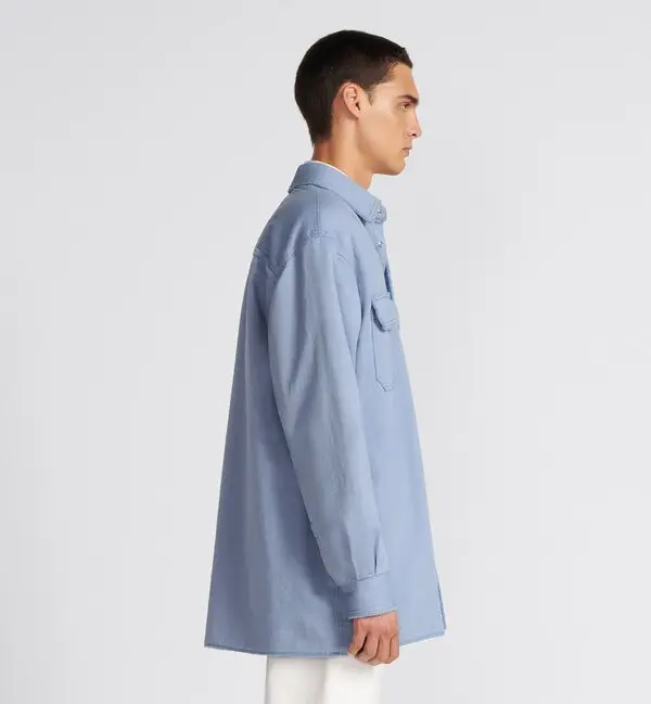 Dior 1947 Logo Embroidered Long-sleeved Overshirt