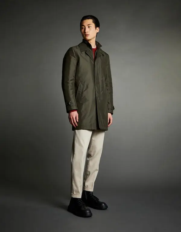 FAY Single-breasted Coat With Welt Pockets And Button Cuffs - Black