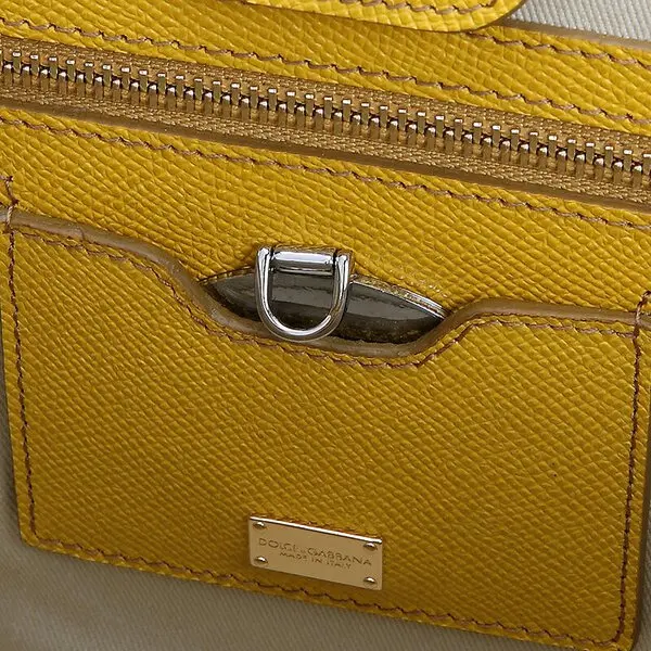 Dolce & Gabbana Logo Tote - Yellow