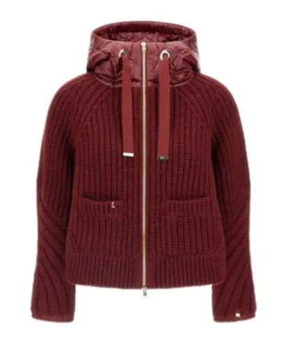 Herno Hooded Panelled Cardigan