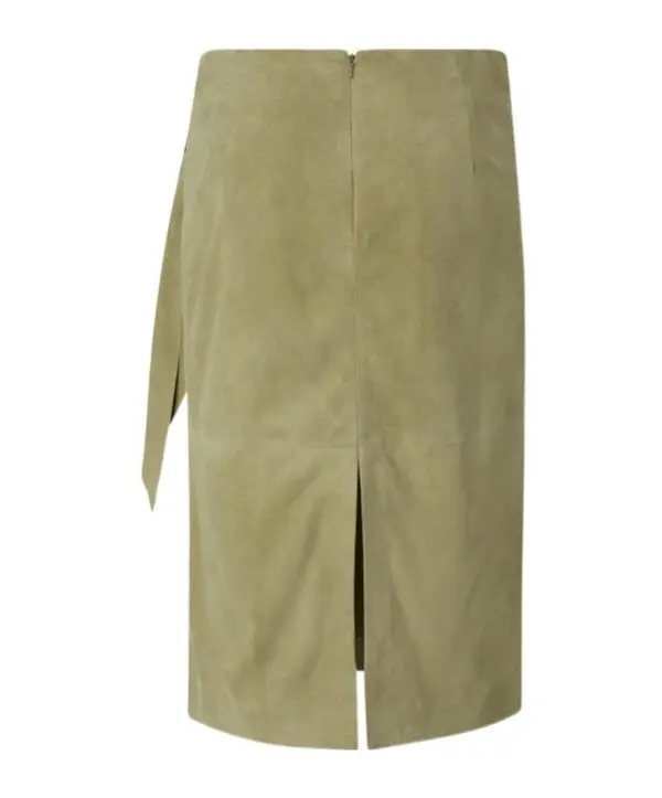 Pinko Suede Midi Skirt