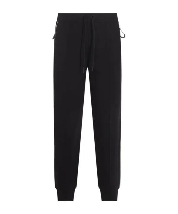 Moncler Jersey-texture Track Pants - Black