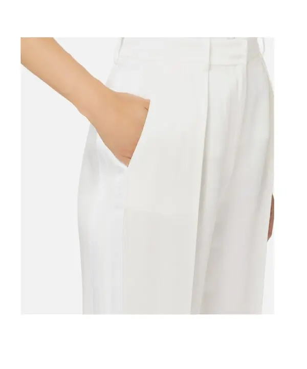 Elisabetta Franchi Tapered Trousers With Side Ribbon Detail