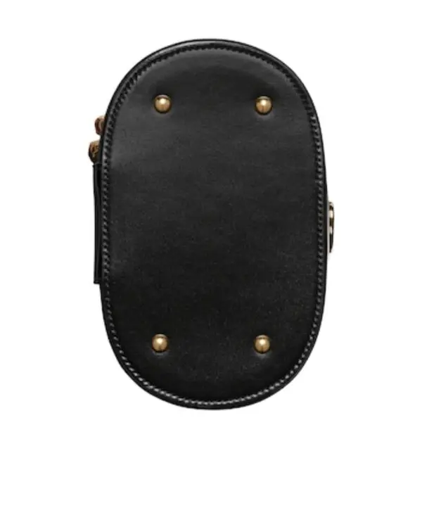 Gucci Bamboo Logo Plaque Mini Top Handle Bag
