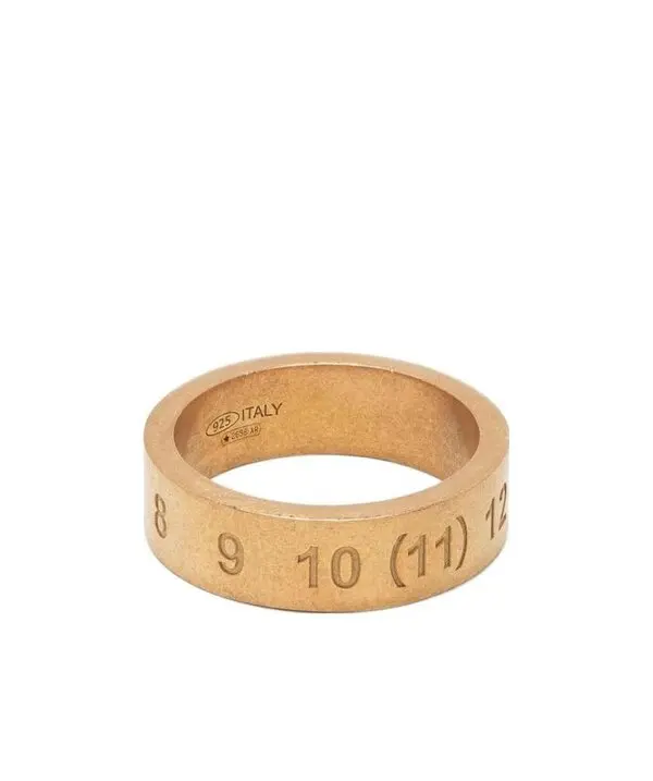 MAISON MARGIELA Number Engraved Ring - Yellow