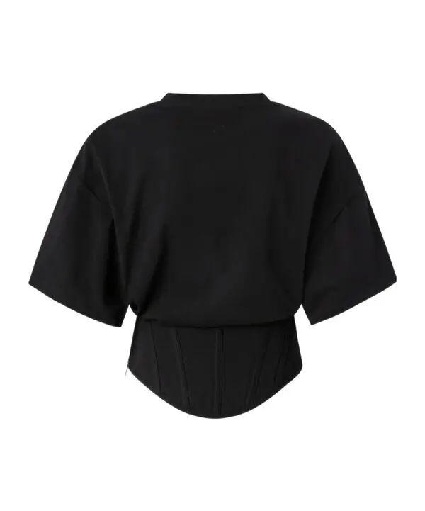 Pinko Short Sleeve T-shirt With Corset Detail