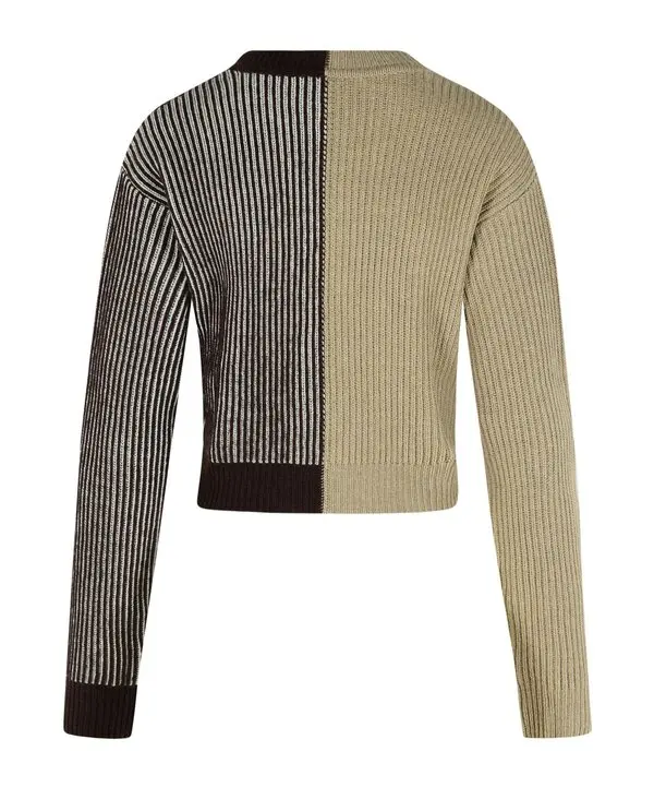 Moschino Long Sleeve Blended Sweater - Black