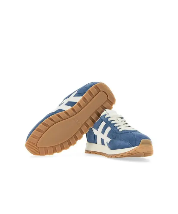 Hogan 86er Logo Patch Sneakers - Light Blue