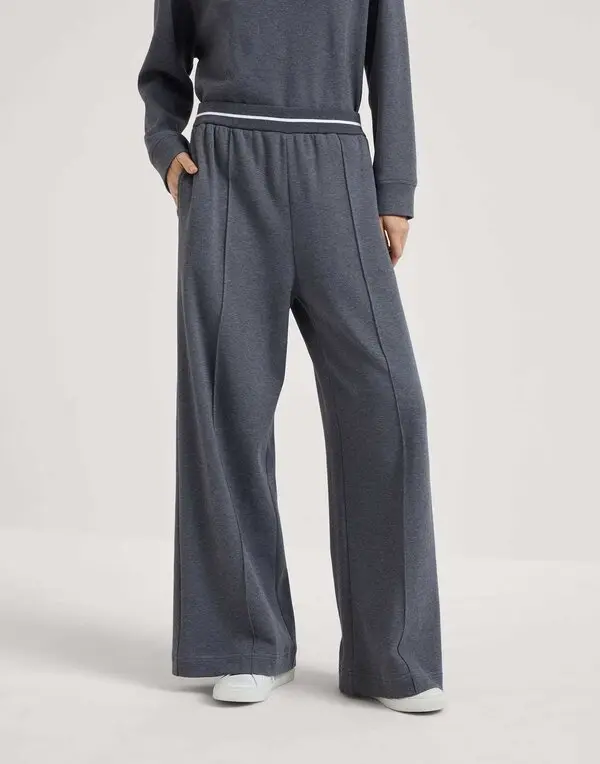 Brunello Cucinelli High-waist Pleated Trousers With Elasticated Waistband
