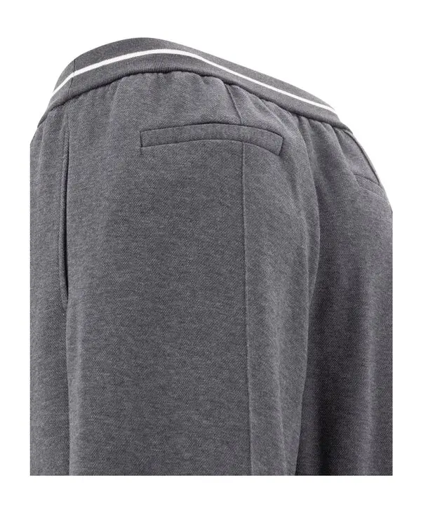 Brunello Cucinelli High-waist Pleated Trousers With Elasticated Waistband