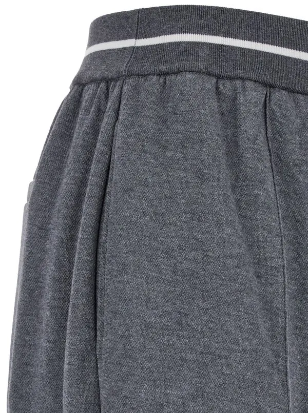 Brunello Cucinelli High-waist Pleated Trousers With Elasticated Waistband