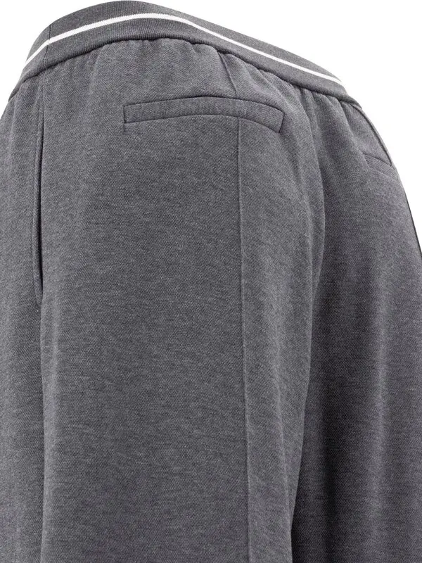 Brunello Cucinelli High-waist Pleated Trousers With Elasticated Waistband