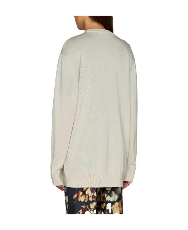 Dries Van Noten V-neck Knitted Sweater With Pockets