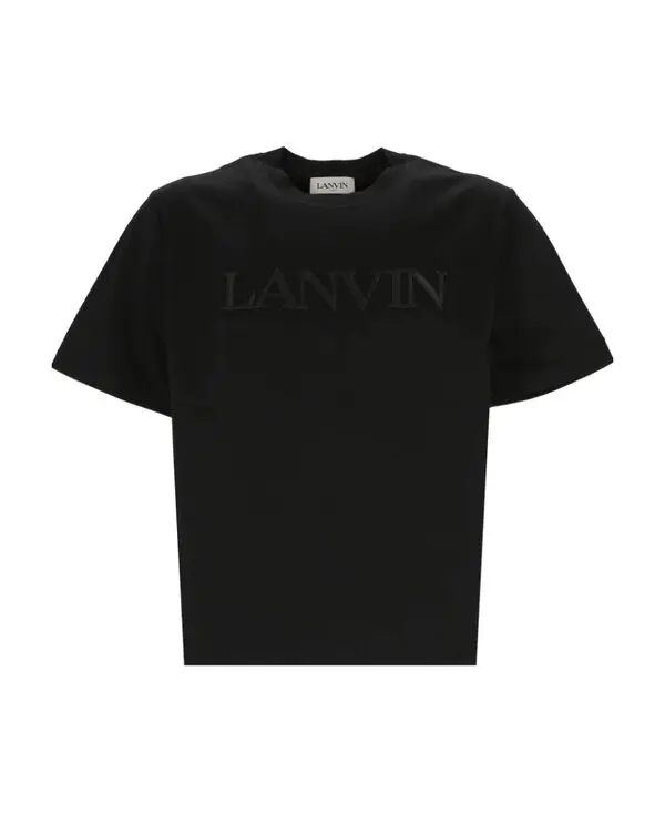 LANVIN Logo Embroidered Crewneck T-shirt