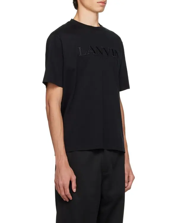 LANVIN Logo Embroidered Crewneck T-shirt