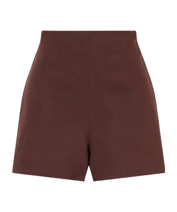 Tove Poplin Shorts - Red