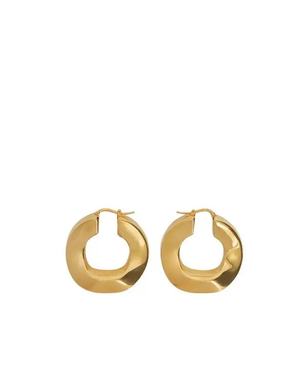 JIL SANDER Hoop Earrings - Golden