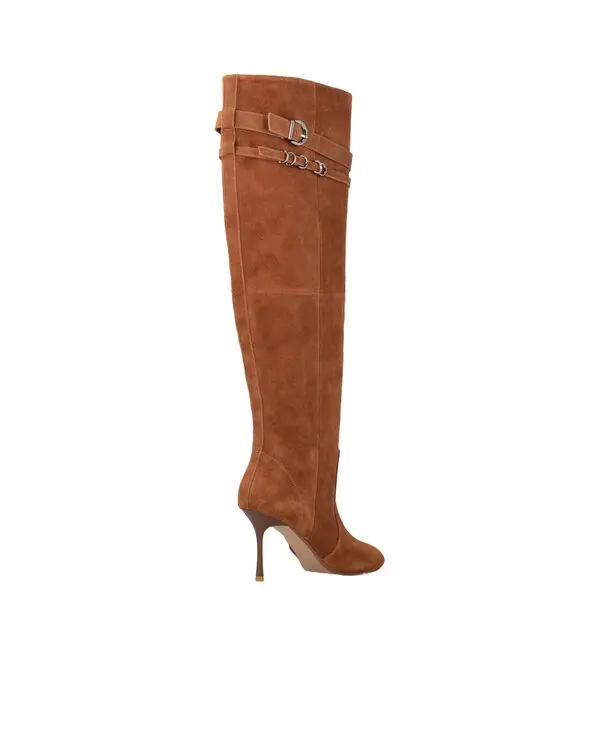 Pinko Suede Over The Knee Stiletto Boots