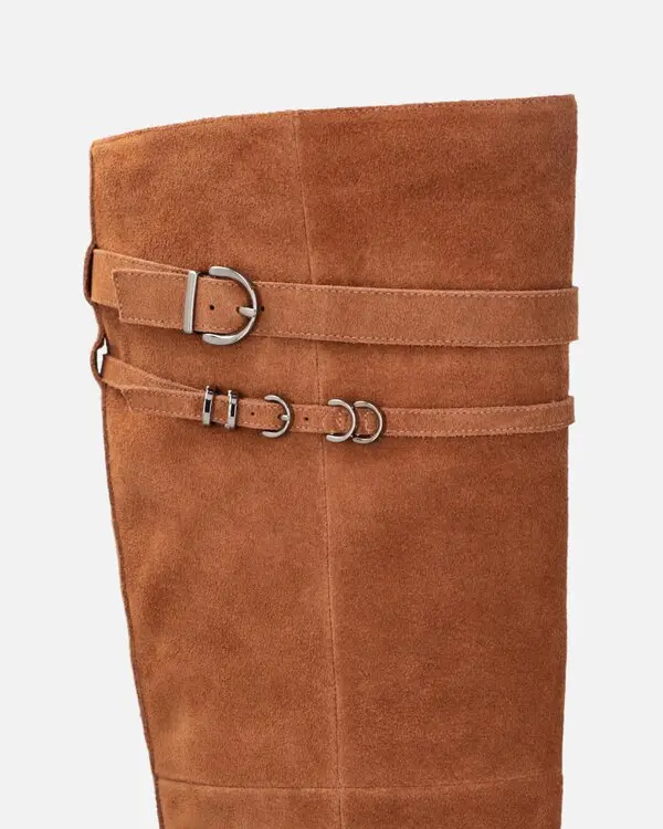 Pinko Suede Over The Knee Stiletto Boots