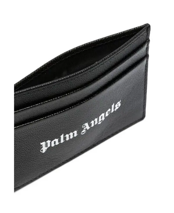 Palm Angels Logo Printed Cardholder - Black