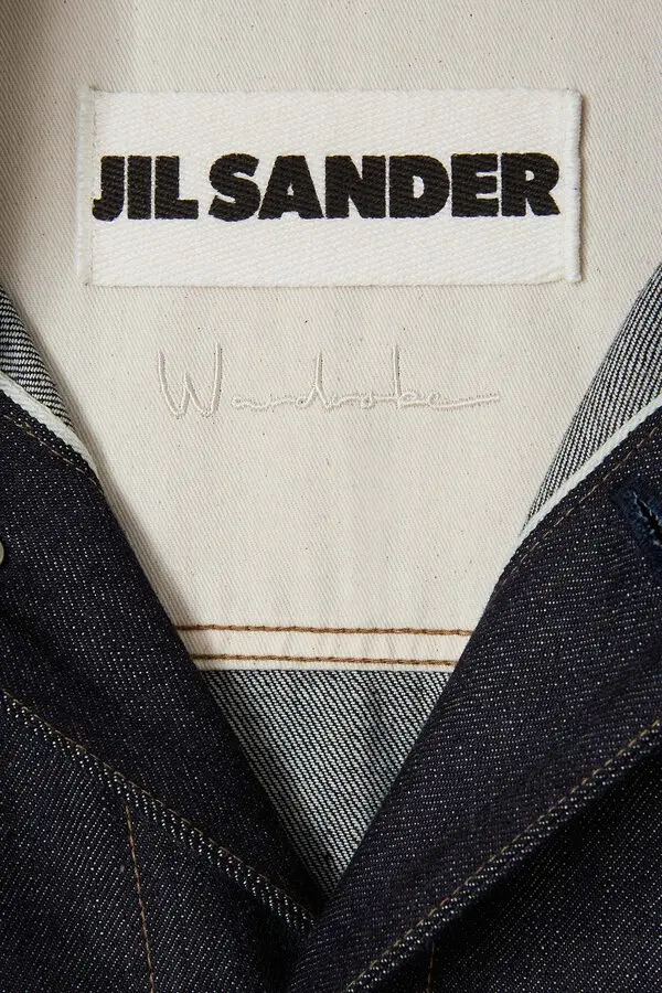 JIL SANDER Curved Hem Denim Shirt