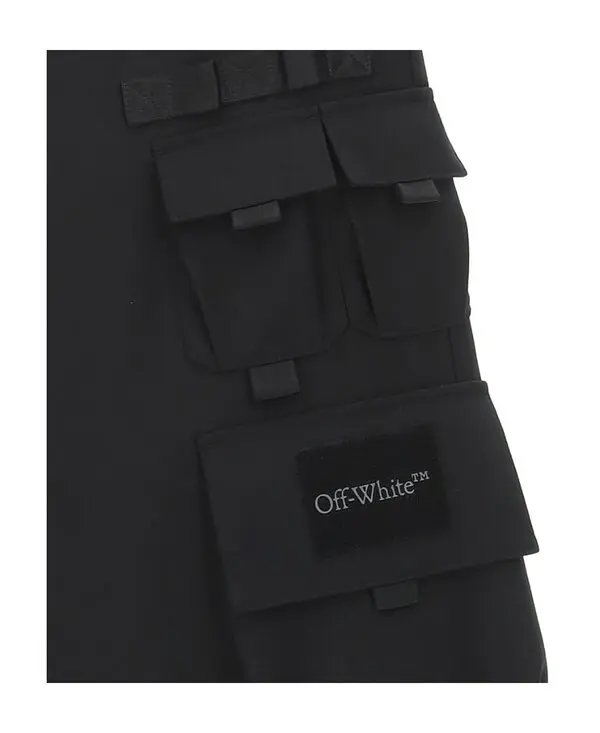 Off-White Cargo Wide Leg Trousers