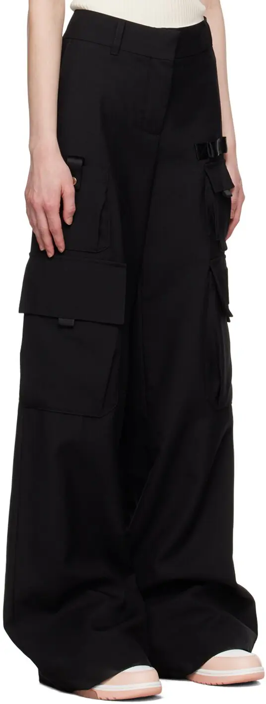 Off-White Cargo Wide Leg Trousers