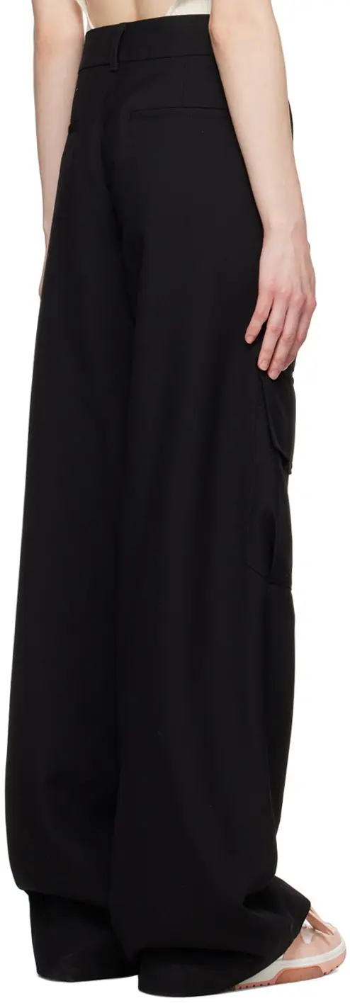 Off-White Cargo Wide Leg Trousers