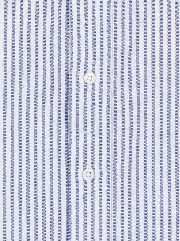Polo Ralph Lauren Striped Embroidered Shirt - Blue