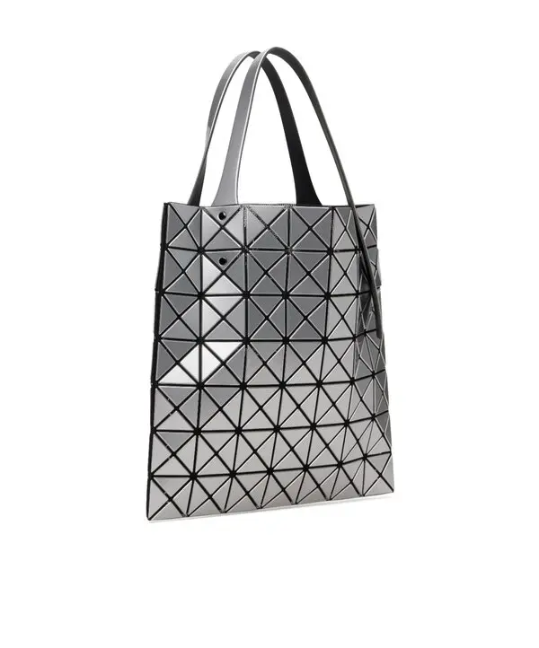 Issey Miyake Geometric Paneled Shoulder Bag - Silver