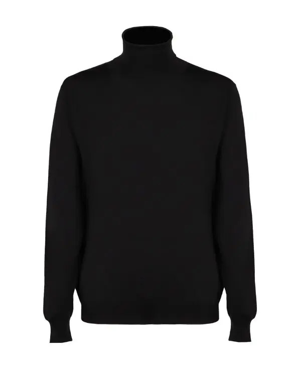 Kiton Knitted Turtleneck Jumper - Black