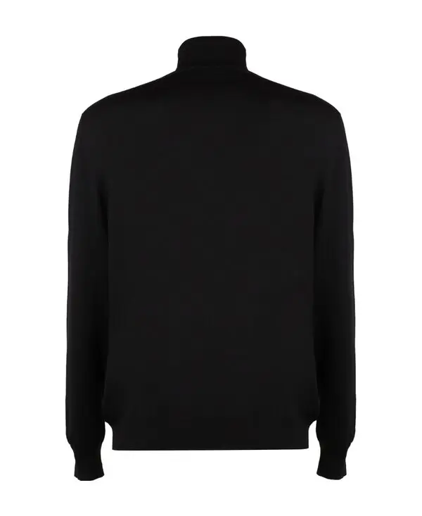 Kiton Knitted Turtleneck Jumper - Black