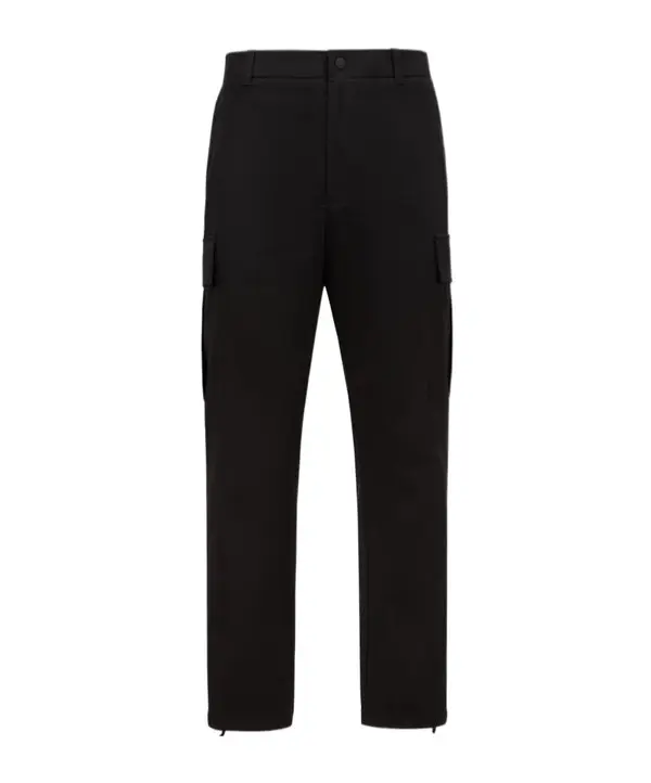 Moncler Logo Patch Cargo Pants - Black