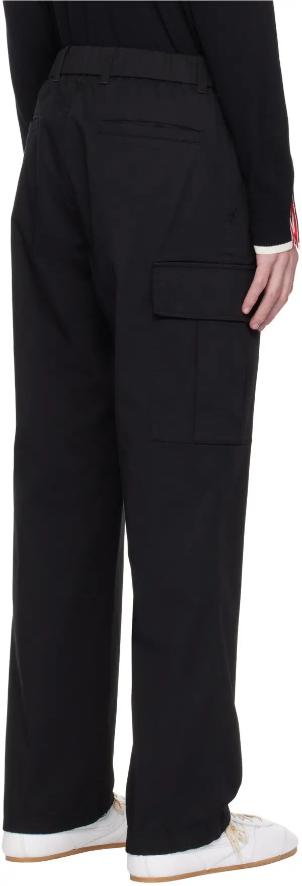 Moncler Logo Patch Cargo Pants - Black