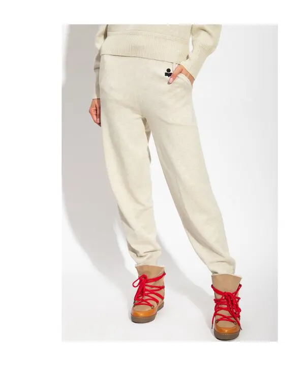 Isabel Marant Étoile Kira Drawstring Trousers - Lightgrey