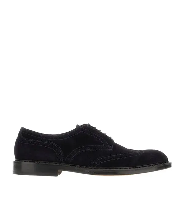 DOUCAL'S Suede Brogue Detail Oxford Shoes