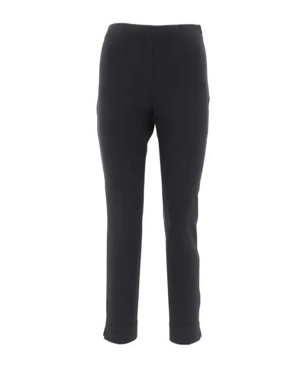 Peserico Cropped Slim-fit Trousers - Black