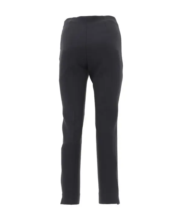 Peserico Cropped Slim-fit Trousers With Side Slits