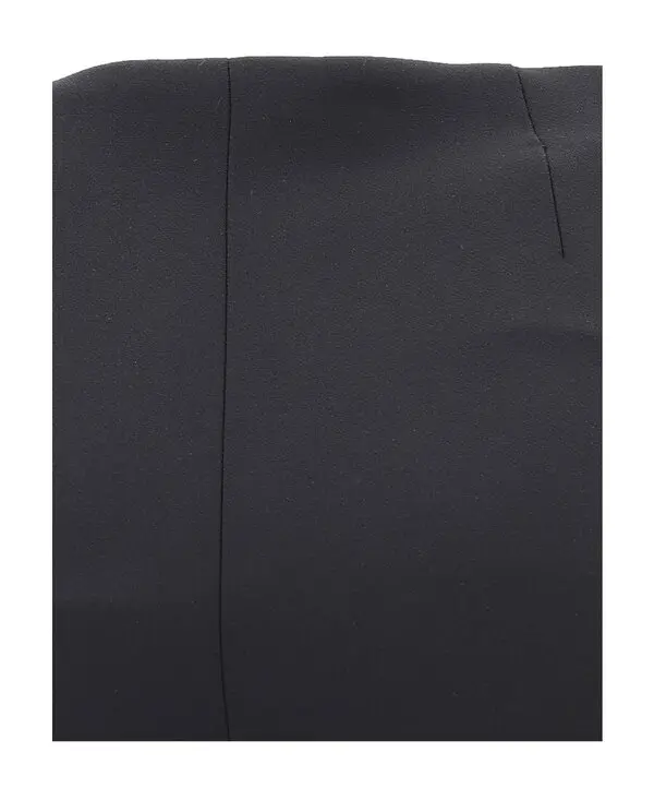 Peserico Cropped Slim-fit Trousers With Side Slits