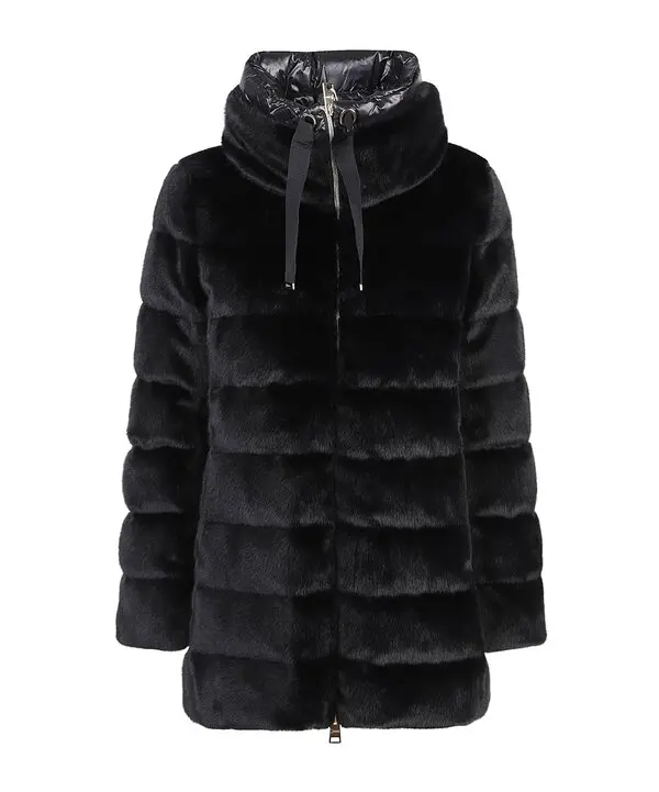 Herno Anthracite Drawstring Padded Jacket